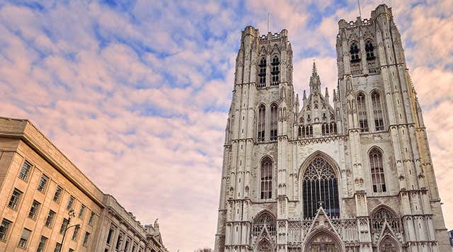 Brussels Cathedral Interior